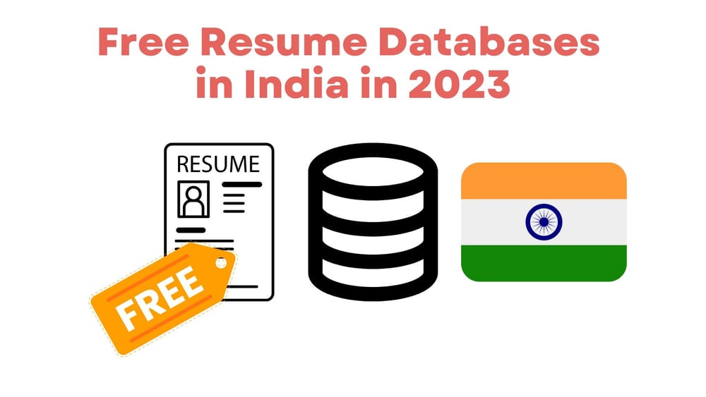 Top 10 Free Resume Databases in India in 2024